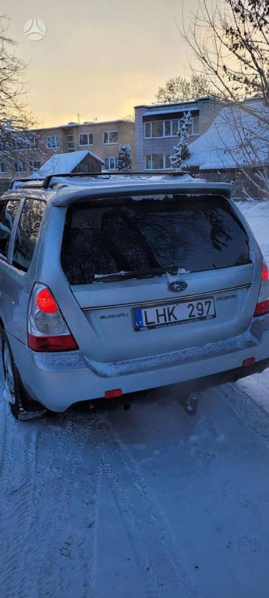 Pelēks Subaru Forester 2006 Mažeikiai, ar dzinēja tilpumu 2.00 L un nobraukumu 286 tūkst. km par 2450 €, foto 5 vietnē AUTOMOTO.COM.LV