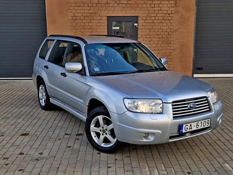 Grey Subaru Forester 2006 in Riga, with an engine capacity of 2.00 L and mileage of 79 thousand km for 4290 €, photo 17 on AUTOMOTO.COM.LV