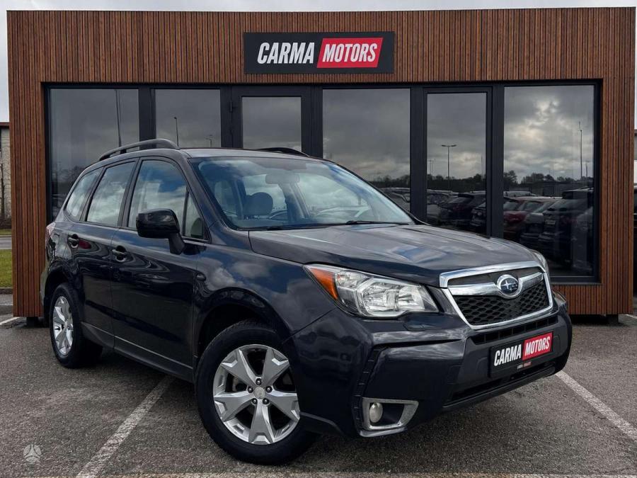 Pelēks Subaru Forester 2015 Viļņa, ar dzinēja tilpumu 2.50 L un nobraukumu 78 tūkst. km par 8990 €, foto 1 vietnē AUTOMOTO.COM.LV