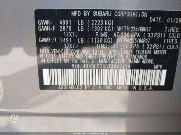 Grey Subaru Forester 2025 in Klaipeda, with an engine capacity of 2.50 L and mileage of 45 thousand km for 8000 €, photo 10 on AUTOMOTO.COM.LV