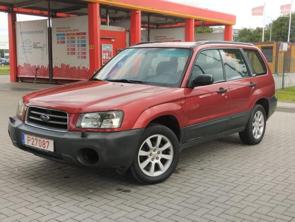 Субару Форестер 2003 в Шилуте на AUTOMOTO.COM.LV Красный Субару Форестер 2003 в Шилуте, объемом двигателя 2.00 л и пробегом 265 тыс. км за 2350 €, фото 1 на AUTOMOTO.COM.LV