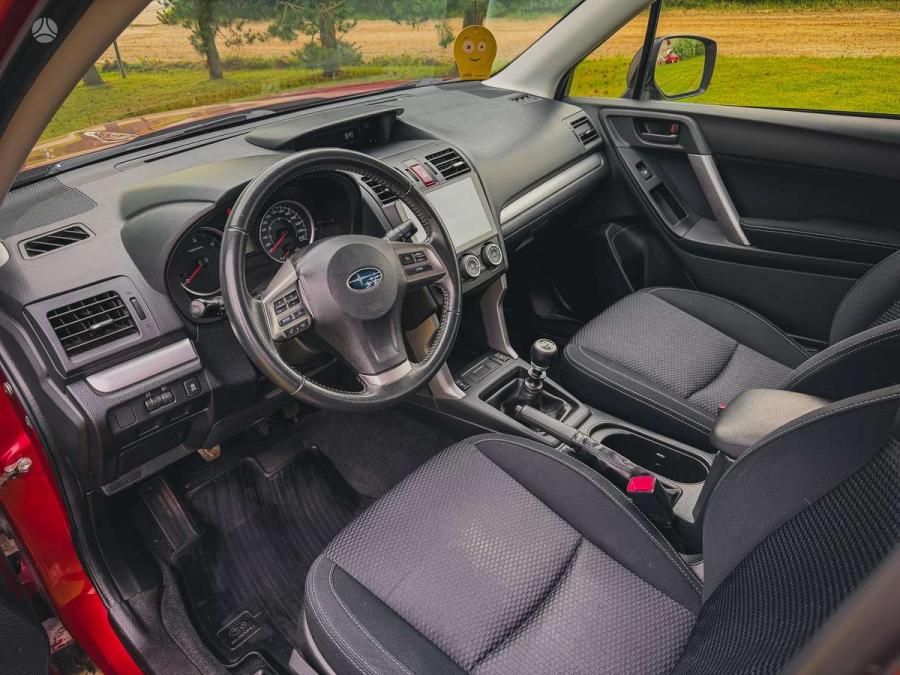 Sarkans Subaru Forester 2014 Klaipėda, ar dzinēja tilpumu 2.00 L un nobraukumu 310 tūkst. km par 5750 €, foto 14 vietnē AUTOMOTO.COM.LV