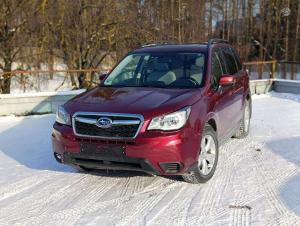 Sarkans Subaru Forester 2015 Viļņa, ar dzinēja tilpumu 2.50 L un nobraukumu 280 tūkst. km par 8500 €, foto  vietnē AUTOMOTO.COM.LV