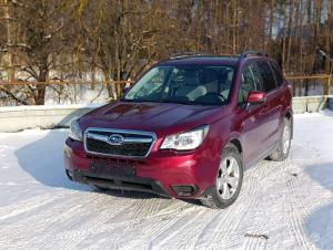 Red Subaru Forester 2015 in Vilnius, with an engine capacity of 2.50 L and mileage of 280 thousand km for 8500 €, photo 3 on AUTOMOTO.COM.LV