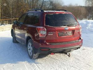 Red Subaru Forester 2015 in Vilnius, with an engine capacity of 2.50 L and mileage of 280 thousand km for 8500 €, photo 7 on AUTOMOTO.COM.LV