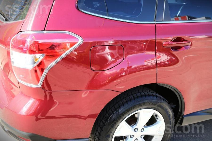 Red Subaru Forester 2015 in Riga, with an engine capacity of 2.00 L and mileage of 281 thousand km for 7995 €, photo 17 on AUTOMOTO.COM.LV
