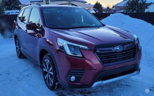 Sarkans Subaru Forester 2022 Panevēža, ar dzinēja tilpumu 2.50 L un nobraukumu 49 tūkst. km par 20900 €, foto  vietnē AUTOMOTO.COM.LV