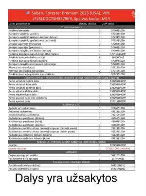 Красный Субару Форестер 2025 в Вильнюс, объемом двигателя 2.50 л и пробегом 8 тыс. км за 24000 €, фото 15 на AUTOMOTO.COM.LV