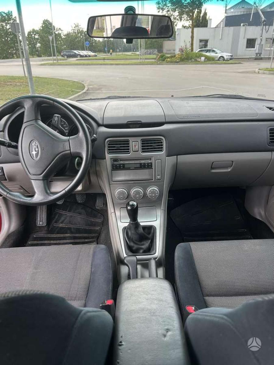 Red Subaru Forester 2007 in Joniskis, with an engine capacity of 1.99 L and mileage of 338 thousand km for 2500 €, photo 11 on AUTOMOTO.COM.LV