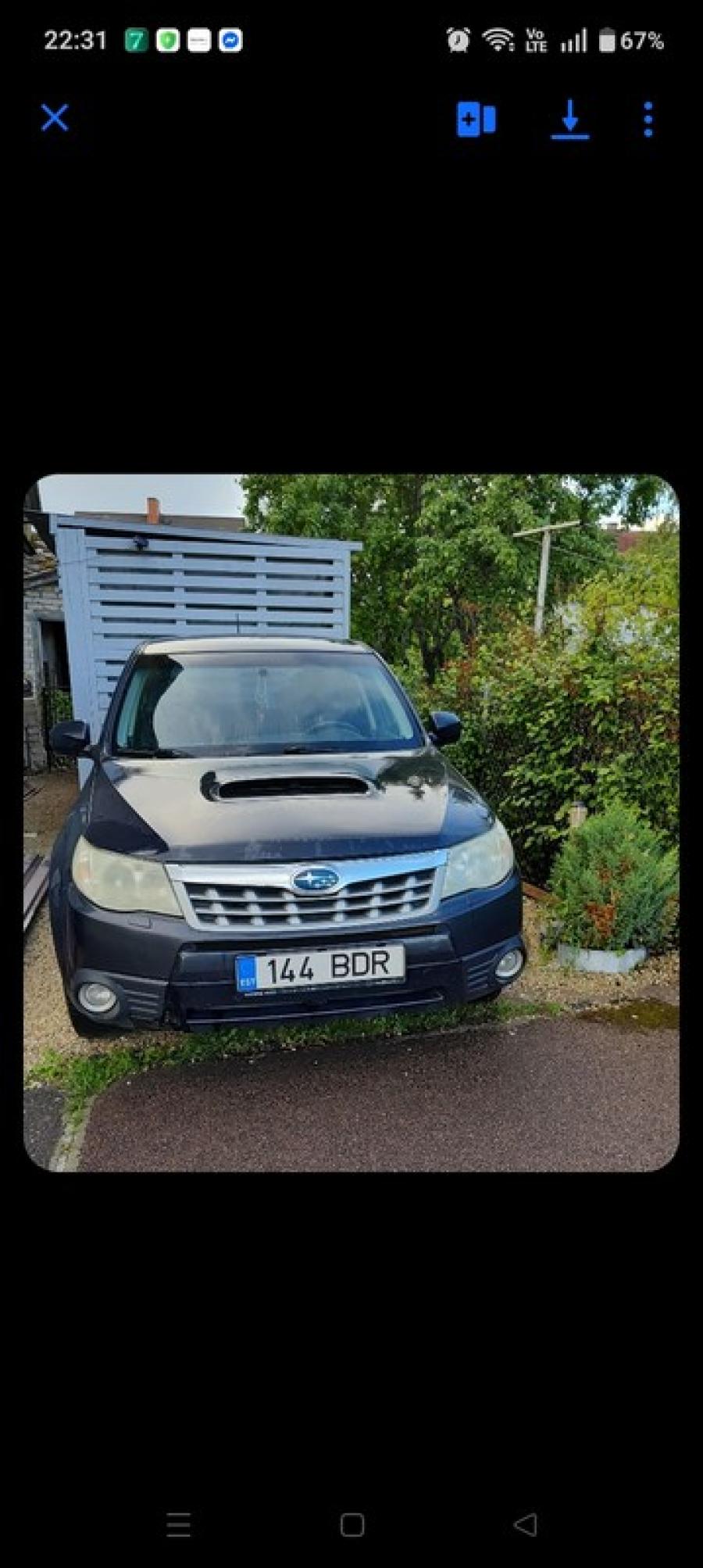 Subaru Forester 2011 Viljandi, ar dzinēja tilpumu 0.00 L un nobraukumu 301 tūkst. km par 1800 €, foto 11 vietnē AUTOMOTO.COM.LV