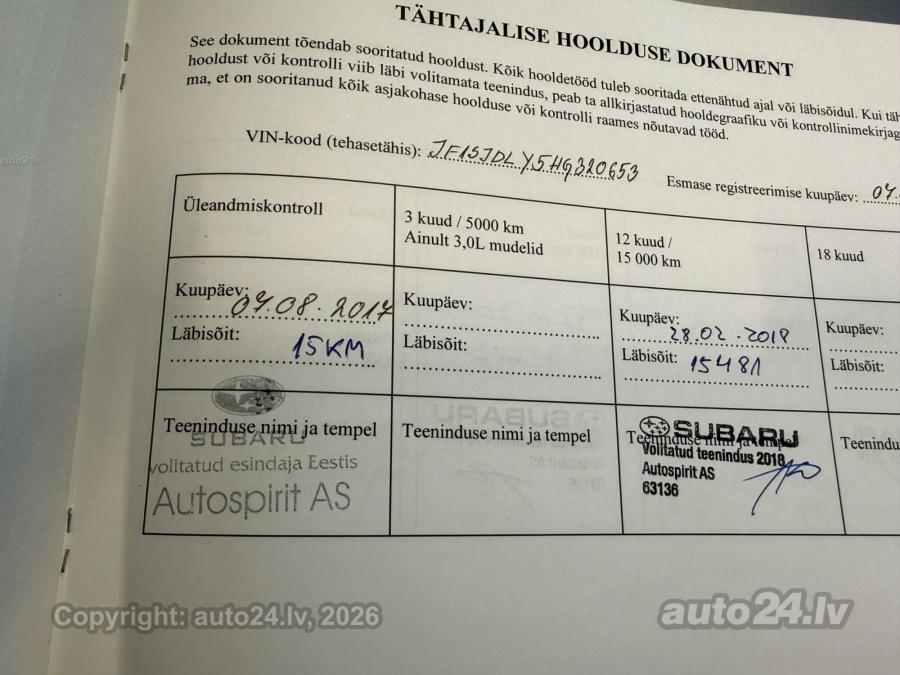 Subaru Forester 2017 Tallina, ar dzinēja tilpumu 2.00 L un nobraukumu 190 tūkst. km par 9990 €, foto 11 vietnē AUTOMOTO.COM.LV