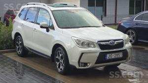 White Subaru Forester 2014 in Riga, with an engine capacity of 2.00 L and mileage of 149 thousand km for 10700 €, photo  on AUTOMOTO.COM.LV