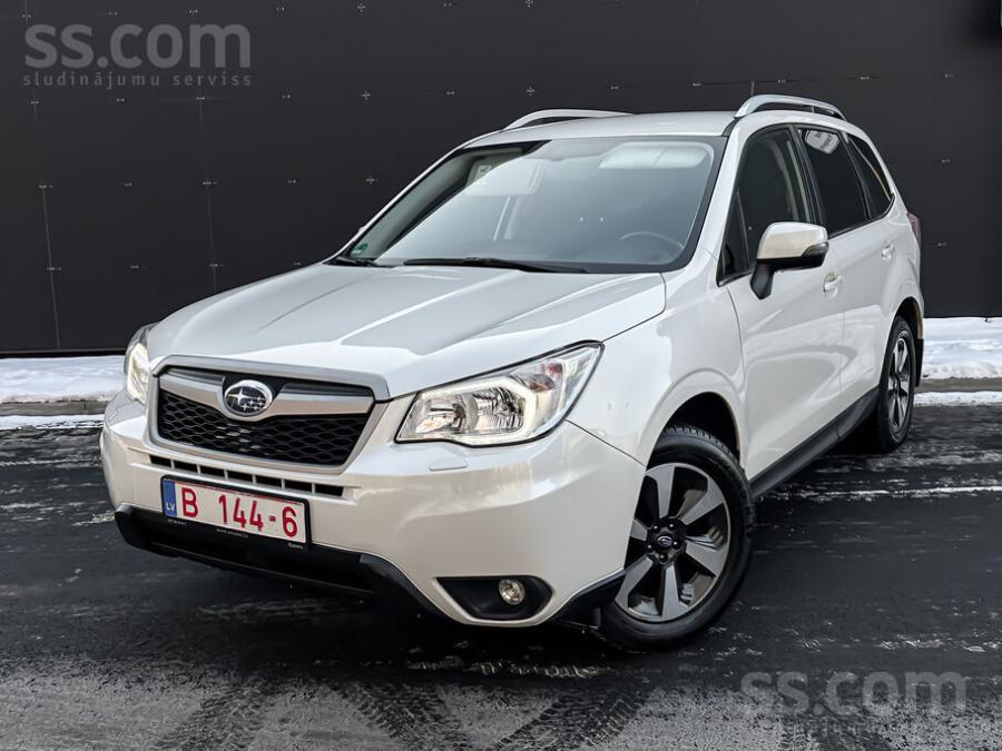 White Subaru Forester 2015 in Jelgava, with an engine capacity of 2.00 L and mileage of 0 thousand km for 8995 €, photo 1 on AUTOMOTO.COM.LV