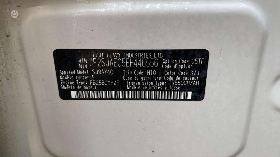 Balts Subaru Forester 2015 Telšiai, ar dzinēja tilpumu 2.50 L un nobraukumu 144 tūkst. km par 8200 €, foto 32 vietnē AUTOMOTO.COM.LV