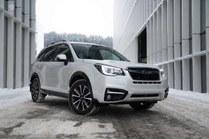 White Subaru Forester 2019 in Vilnius, with an engine capacity of 2.00 L and mileage of 90 thousand km for 19000 €, photo  on AUTOMOTO.COM.LV