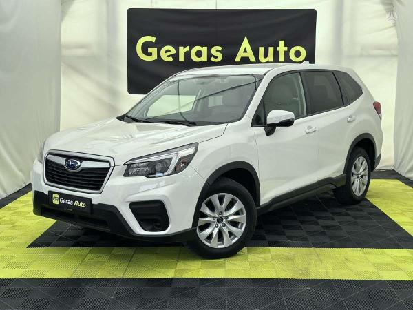 White Subaru Forester 2020 in Vilnius, with an engine capacity of 2.50 L and mileage of 76 thousand km for 14999 €, photo 1 on AUTOMOTO.COM.LV