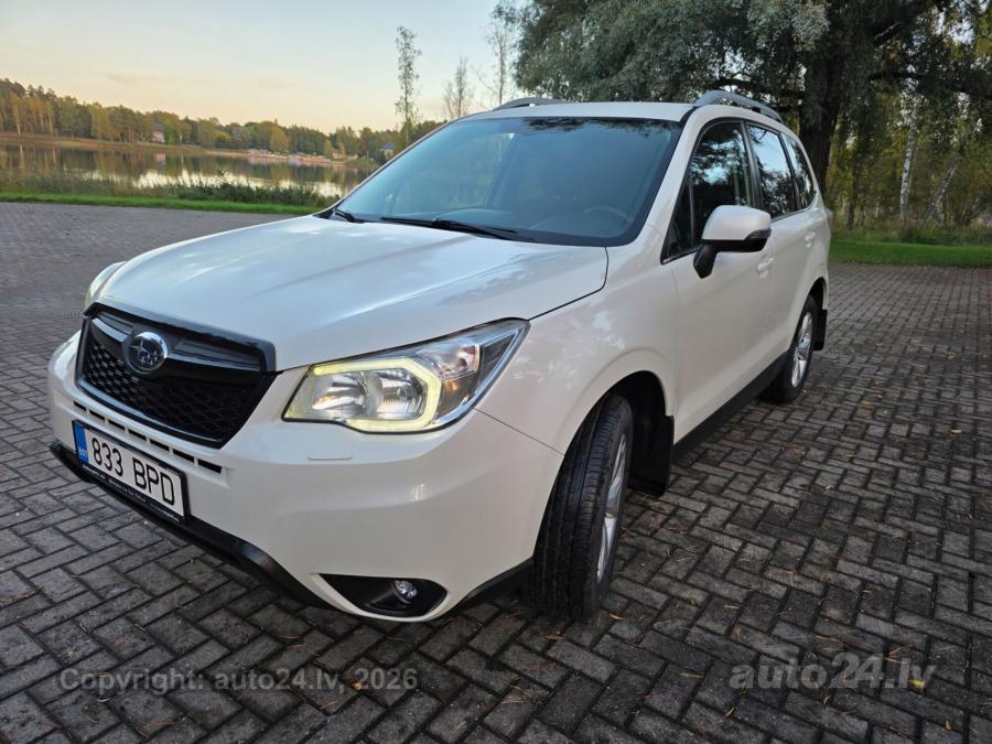 White Subaru Forester 2015 in Tartu, with an engine capacity of 2.00 L and mileage of 237 thousand km for 8700 €, photo 6 on AUTOMOTO.COM.LV