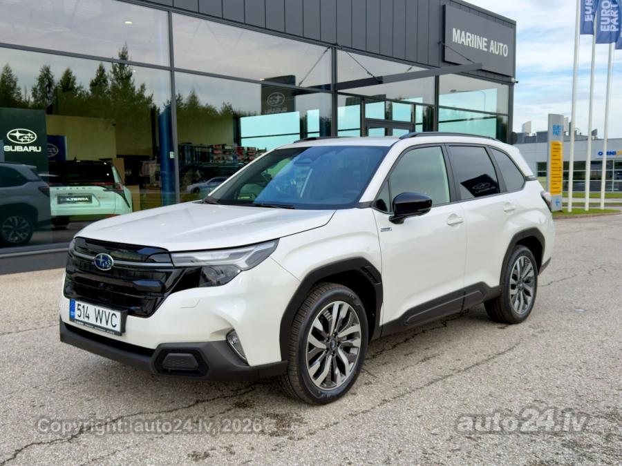 Balts Subaru Forester 2026 Tartu, ar dzinēja tilpumu 2.00 L un nobraukumu 0 tūkst. km par 41400 €, foto 1 vietnē AUTOMOTO.COM.LV