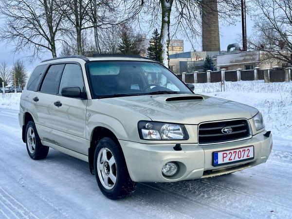 Yellow Subaru Forester 2005 in Silute, with an engine capacity of 2.00 L and mileage of 328 thousand km for 2999 €, photo 2 on AUTOMOTO.COM.LV