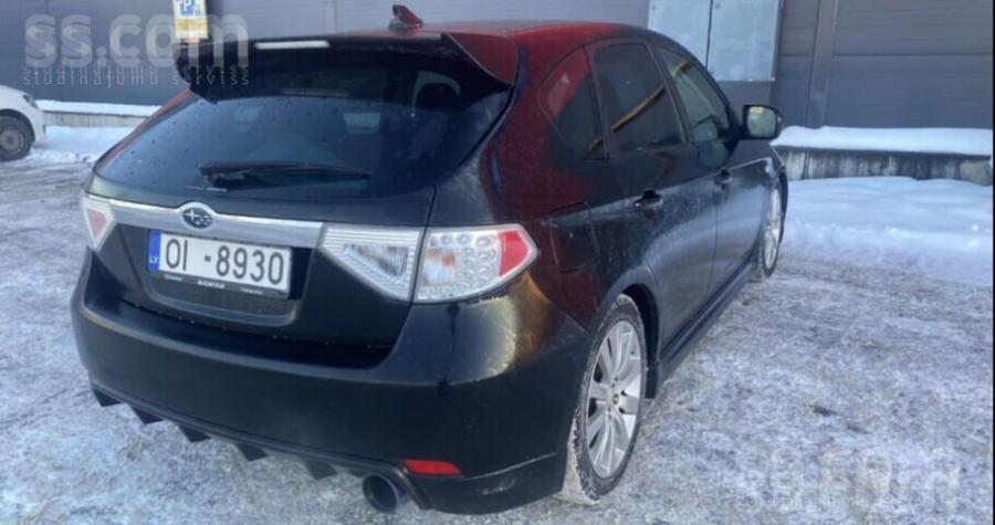 Black Subaru Impreza 2007 in Riga, with an engine capacity of 2.50 L and mileage of 231 thousand km for 8500 €, photo 2 on AUTOMOTO.COM.LV