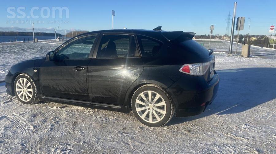 Black Subaru Impreza 2008 in Riga, with an engine capacity of 2.50 L and mileage of 229 thousand km for 10500 €, photo 1 on AUTOMOTO.COM.LV