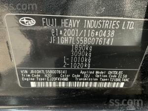 Black Subaru Impreza 2011 in Riga, with an engine capacity of 2.00 L and mileage of 170 thousand km for 4500 €, photo 6 on AUTOMOTO.COM.LV