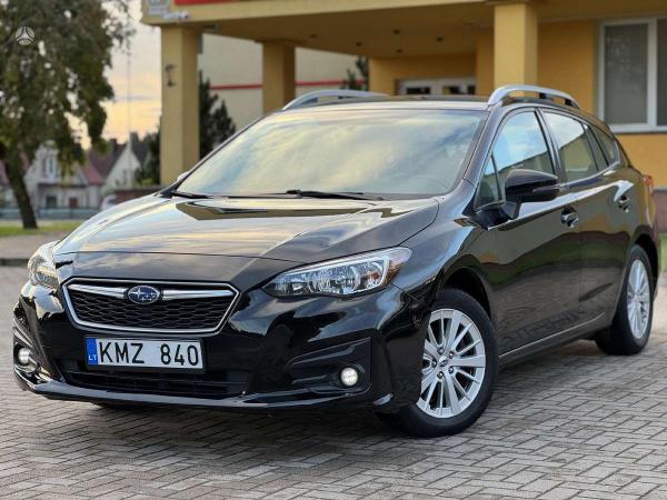 Black Subaru Impreza 2017 in Kaisiadorys, with an engine capacity of 2.00 L and mileage of 63 thousand km for 7999 €, photo 1 on AUTOMOTO.COM.LV