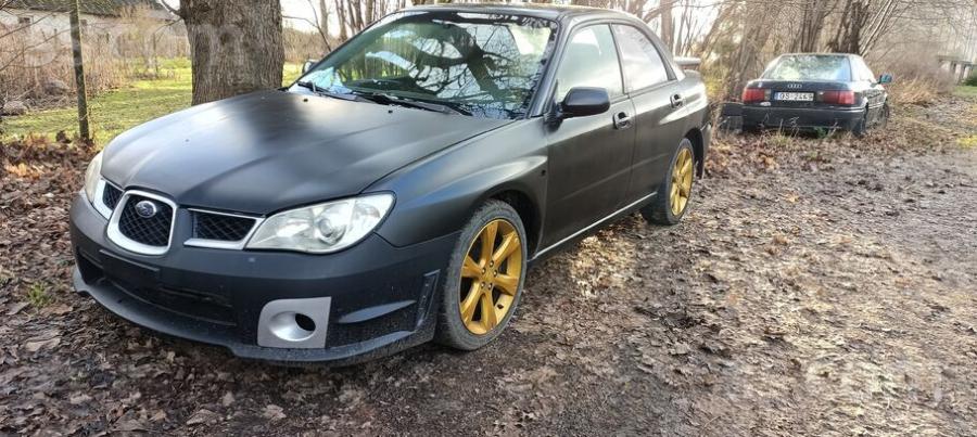 Black Subaru Impreza 2003 in Talsi, with an engine capacity of 2.00 L and mileage of 213 thousand km for 2550 €, photo 1 on AUTOMOTO.COM.LV
