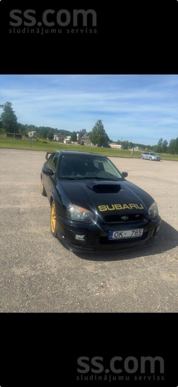 Black Subaru Impreza 2004 in Preili, with an engine capacity of 2.00 L and mileage of 281 thousand km for 8200 €, photo 1 on AUTOMOTO.COM.LV
