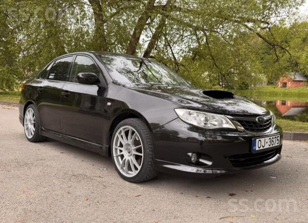 Black Subaru Impreza 2008 in Liepaja, with an engine capacity of 2.50 L and mileage of 209 thousand km for 10250 €, photo 1 on AUTOMOTO.COM.LV