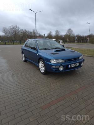 Blue Subaru Impreza 1996 in Riga, with an engine capacity of 2.00 L and mileage of 180 thousand km for 7800 €, photo  on AUTOMOTO.COM.LV