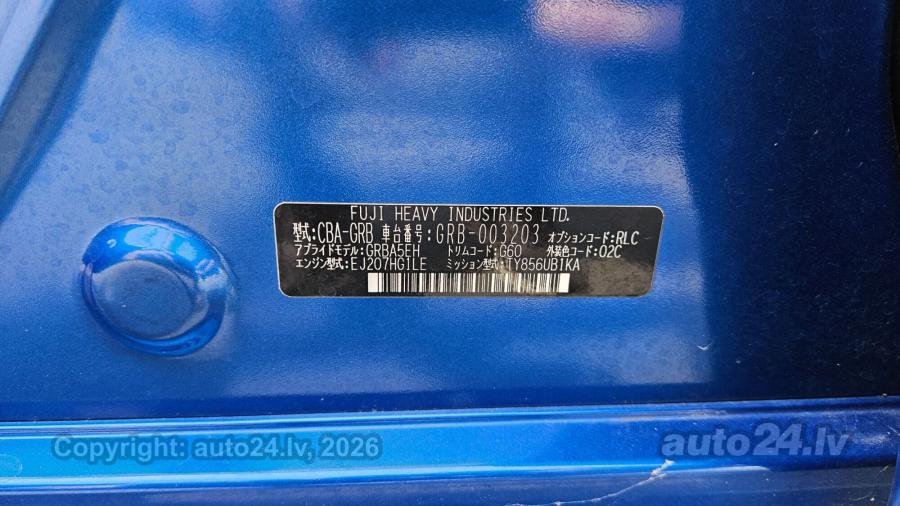 Zils Subaru Impreza 2007 Tallina, ar dzinēja tilpumu 2.00 L un nobraukumu 101 tūkst. km par 17890 €, foto 24 vietnē AUTOMOTO.COM.LV