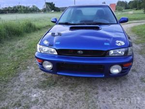 Blue Subaru Impreza 1996 in Riga, with an engine capacity of 2.00 L and mileage of 0 thousand km for 2700 €, photo 4 on AUTOMOTO.COM.LV