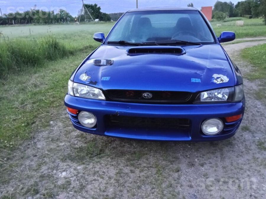 Blue Subaru Impreza 1996 in Riga, with an engine capacity of 2.00 L and mileage of 0 thousand km for 2700 €, photo 4 on AUTOMOTO.COM.LV