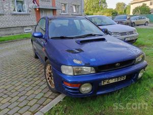 Blue Subaru Impreza 1996 in Ventspils, with an engine capacity of 2.00 L and mileage of 294 thousand km for 2395 €, photo  on AUTOMOTO.COM.LV