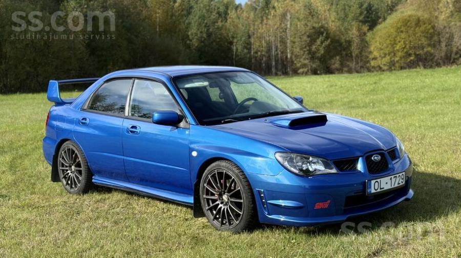 Blue Subaru Impreza 2006 in Madona, with an engine capacity of 2.50 L and mileage of 422 thousand km for 15350 €, photo 1 on AUTOMOTO.COM.LV