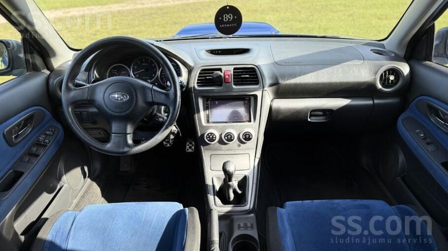 Blue Subaru Impreza 2006 in Madona, with an engine capacity of 2.50 L and mileage of 422 thousand km for 15350 €, photo 12 on AUTOMOTO.COM.LV