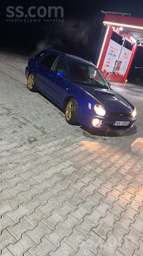 Blue Subaru Impreza 2002 in Valmiera, with an engine capacity of 2.00 L and mileage of 0 thousand km for 5800 €, photo 1 on AUTOMOTO.COM.LV