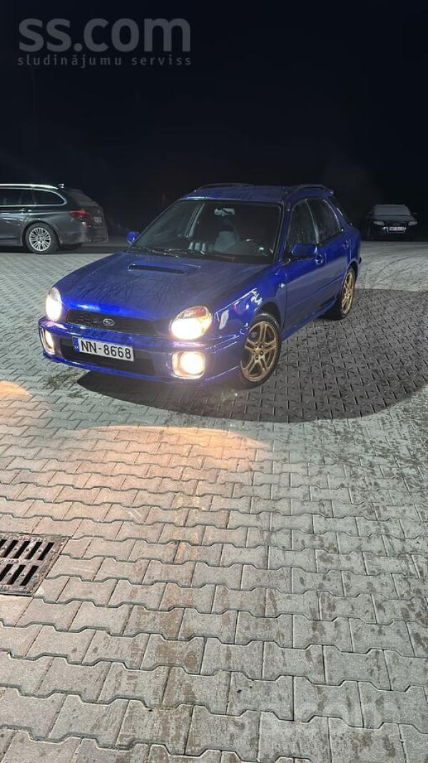 Blue Subaru Impreza 2002 in Valmiera, with an engine capacity of 2.00 L and mileage of 0 thousand km for 5800 €, photo 2 on AUTOMOTO.COM.LV
