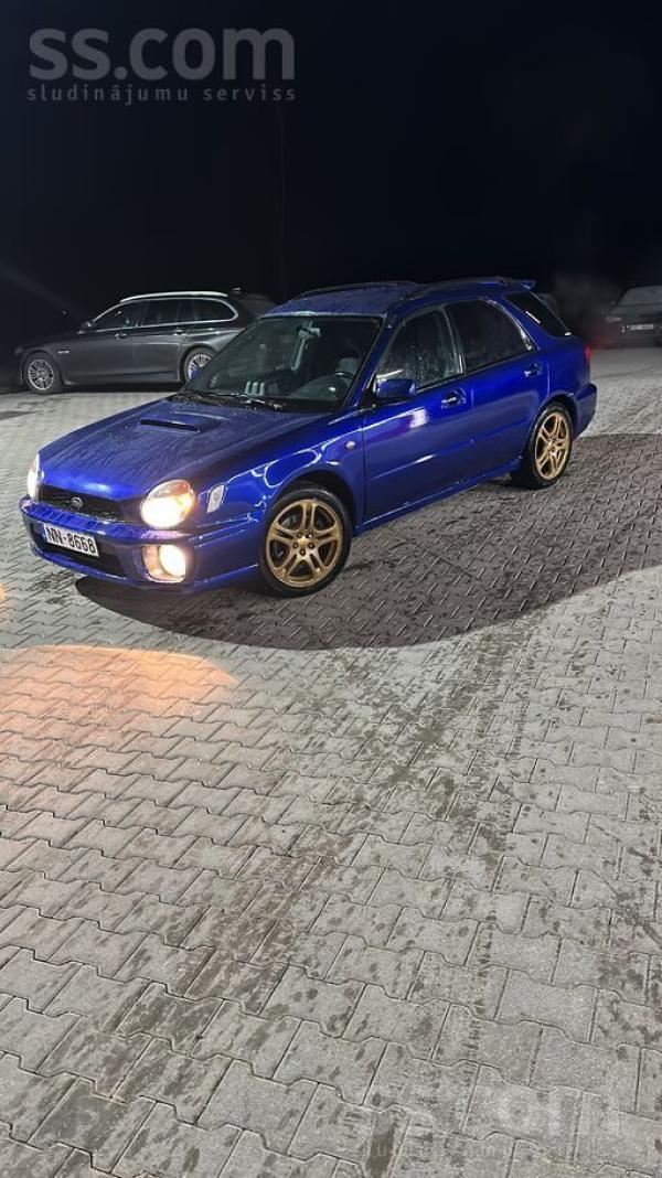 Blue Subaru Impreza 2002 in Valmiera, with an engine capacity of 2.00 L and mileage of 0 thousand km for 5800 €, photo 3 on AUTOMOTO.COM.LV