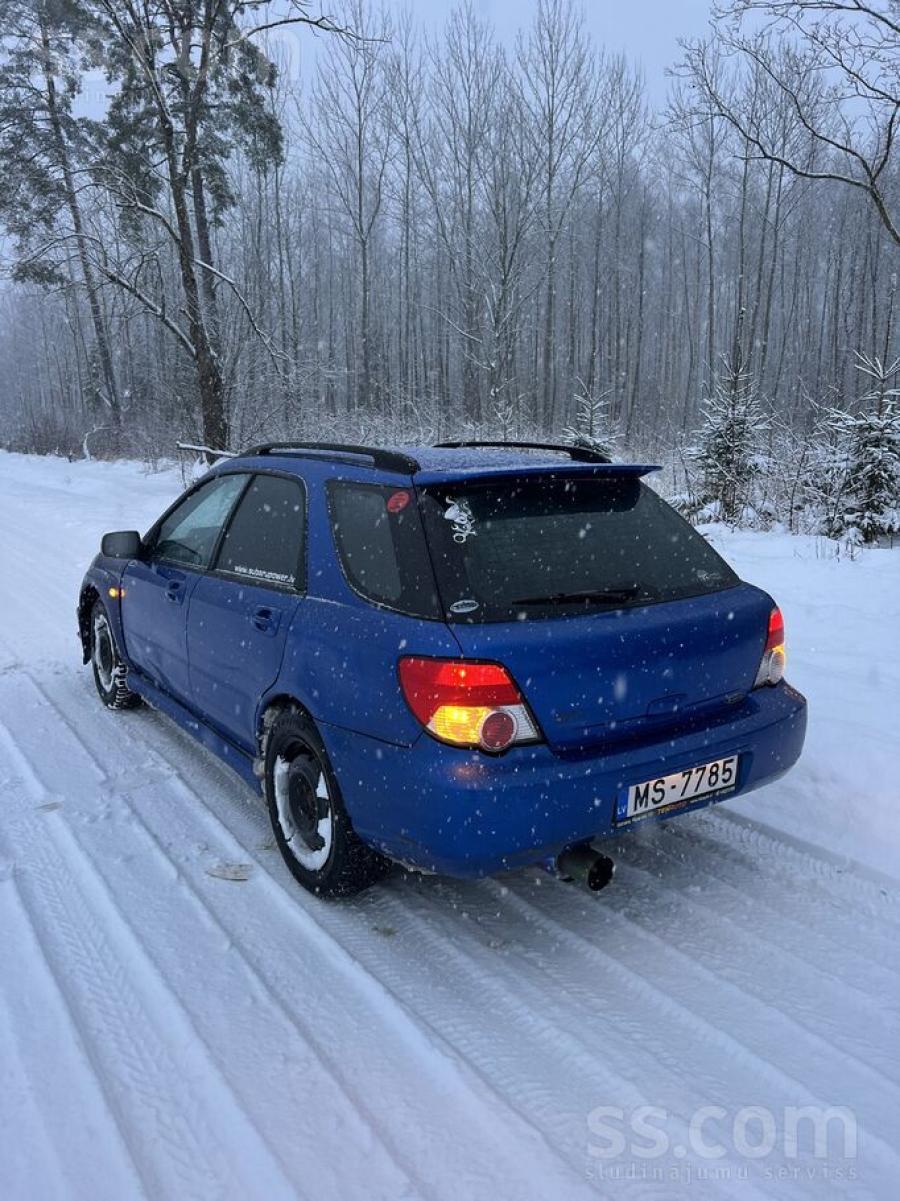 Blue Subaru Impreza 2005 in Riga, with an engine capacity of 2.00 L and mileage of 252 thousand km for 2400 €, photo 1 on AUTOMOTO.COM.LV