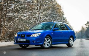 Zils Subaru Impreza 2007 Viļņa, ar dzinēja tilpumu 1.99 L un nobraukumu 207 tūkst. km par 4400 €, foto  vietnē AUTOMOTO.COM.LV