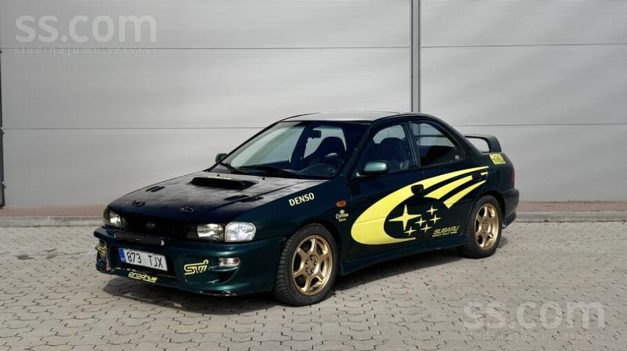 Green Subaru Impreza 1999 in Madona, with an engine capacity of 2.00 L and mileage of 193 thousand km for 6190 €, photo 1 on AUTOMOTO.COM.LV