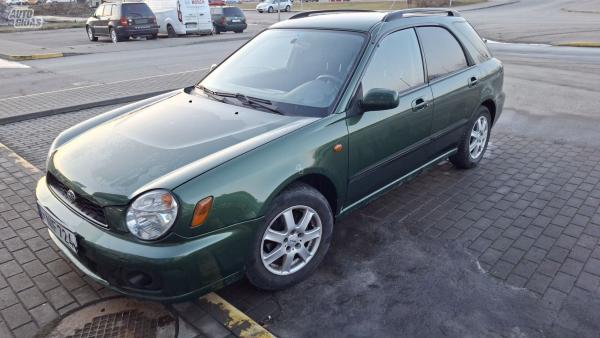 Green Subaru Impreza 2002 in Klaipeda, with an engine capacity of 1.60 L and mileage of 198 thousand km for 1500 €, photo 2 on AUTOMOTO.COM.LV