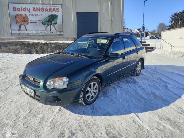 Zaļš Subaru Impreza 2003 Alīta, ar dzinēja tilpumu 1.60 L un nobraukumu 222 tūkst. km par 1299 €, foto 1 vietnē AUTOMOTO.COM.LV