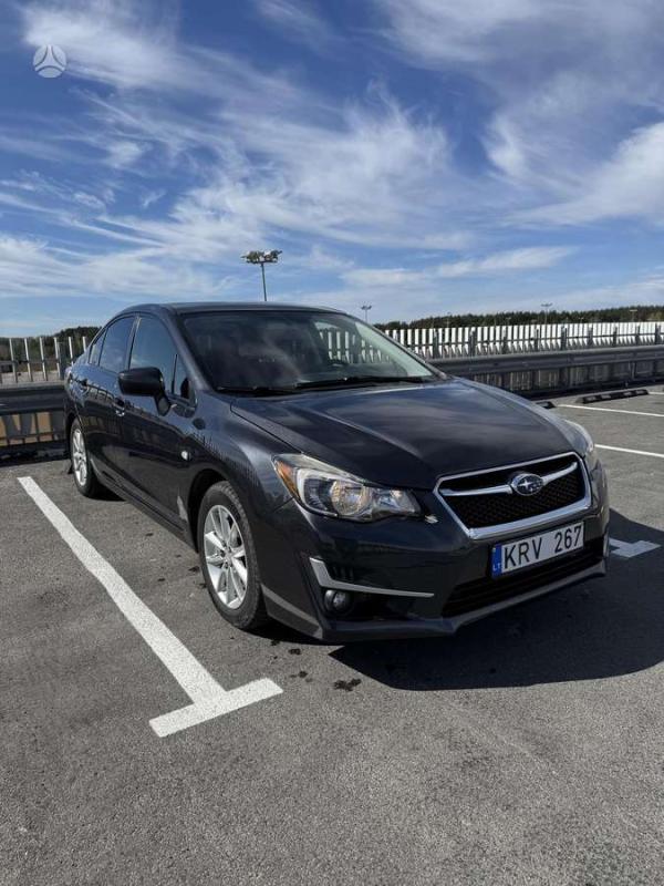 Grey Subaru Impreza 2016 in Vilnius, with an engine capacity of 2.00 L and mileage of 90 thousand km for 7750 €, photo 1 on AUTOMOTO.COM.LV