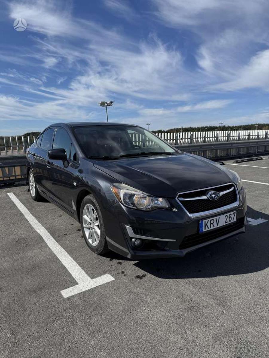 Grey Subaru Impreza 2016 in Vilnius, with an engine capacity of 2.00 L and mileage of 90 thousand km for 7750 €, photo 1 on AUTOMOTO.COM.LV