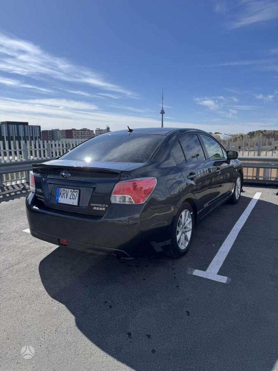 Grey Subaru Impreza 2016 in Vilnius, with an engine capacity of 2.00 L and mileage of 90 thousand km for 7750 €, photo 4 on AUTOMOTO.COM.LV