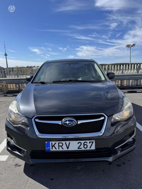 Grey Subaru Impreza 2016 in Vilnius, with an engine capacity of 2.00 L and mileage of 90 thousand km for 7750 €, photo 6 on AUTOMOTO.COM.LV