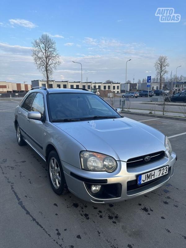 Grey Subaru Impreza 2003 in Vilnius, with an engine capacity of 2.00 L and mileage of 219 thousand km for 1400 €, photo 1 on AUTOMOTO.COM.LV